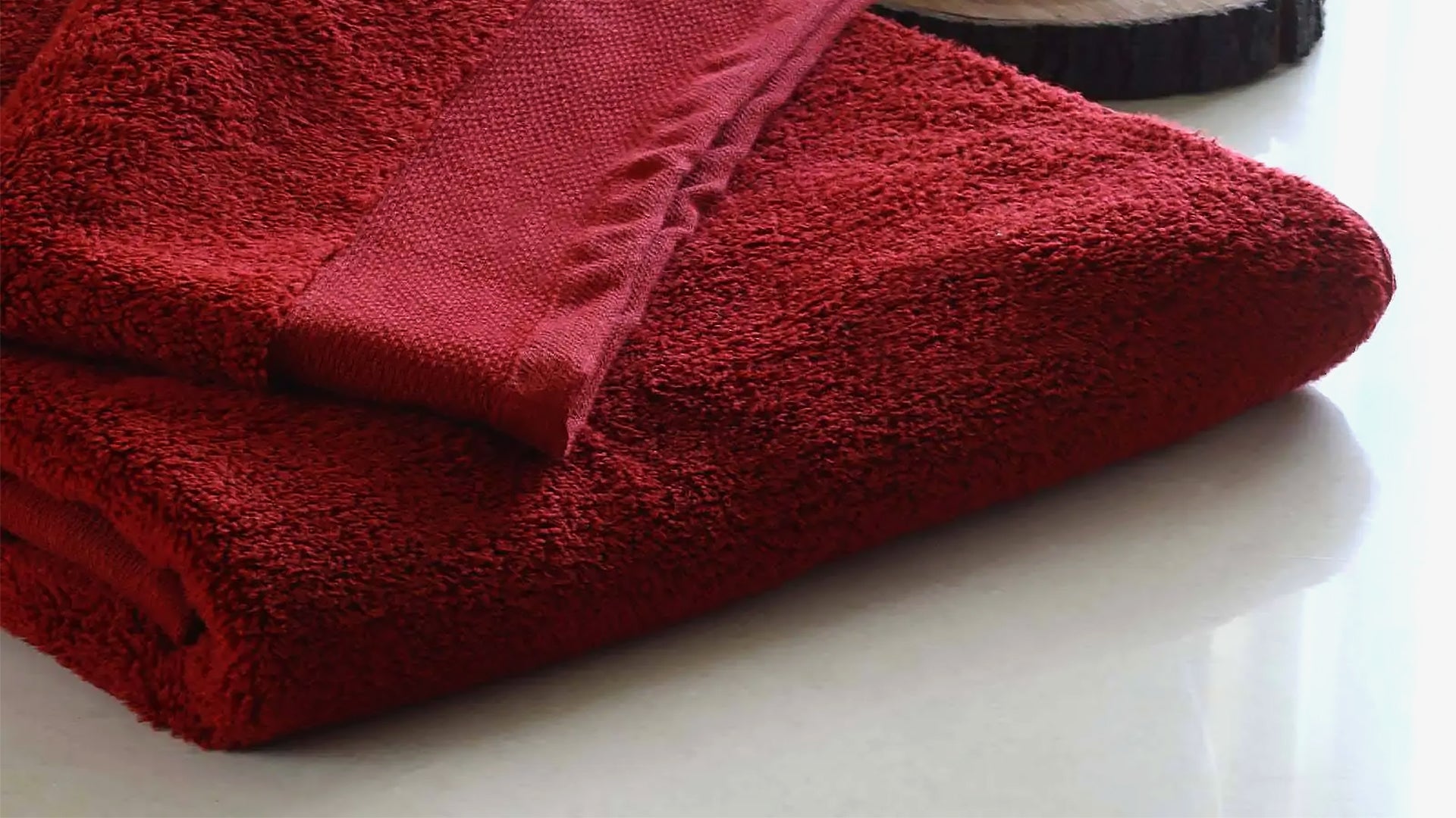 Cherry Red Bath Towels: The Perfect Accent for a Neutral Bathroom ...